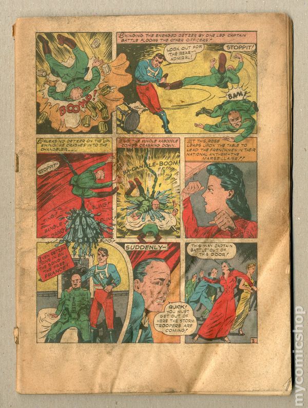 Captain Battle (1941) 1st Series #1 Coverless