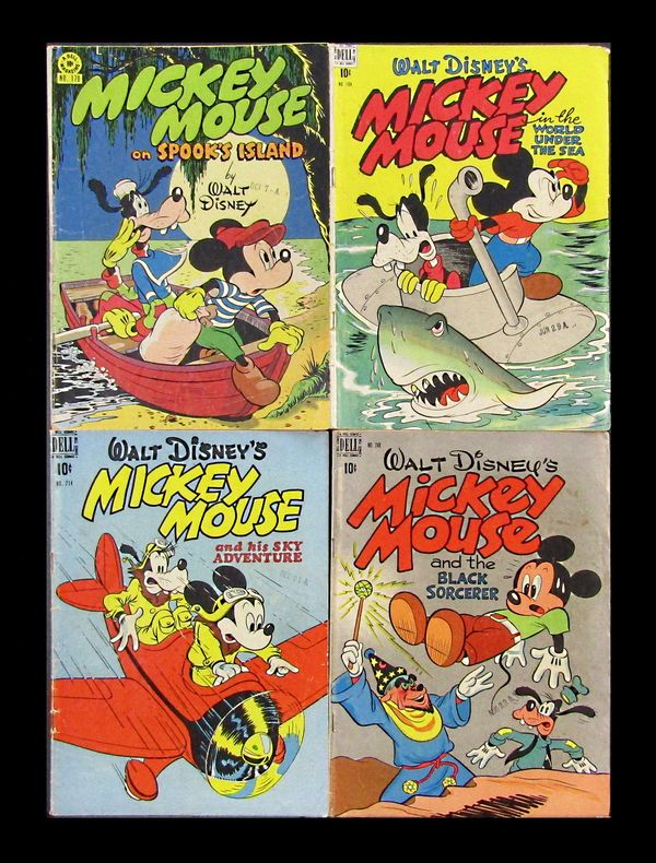 Four Color Mickey Mouse Lot of 4