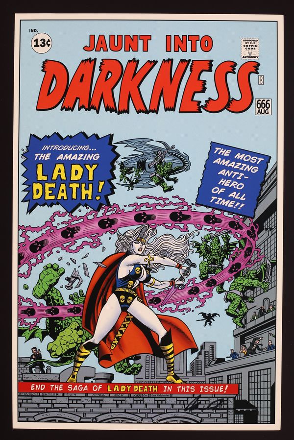 Lady Death Print by Steven Butler