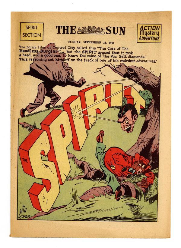 Spirit Weekly Newspaper Comic (1940-1952) #Sep 24 1944 FN+ 6.5