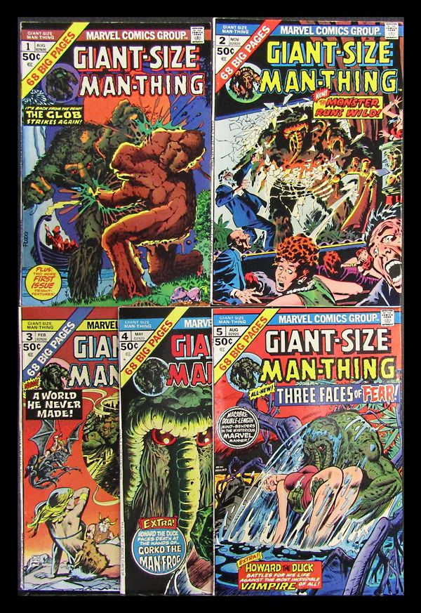 Giant Size Man-Thing Lot of 5