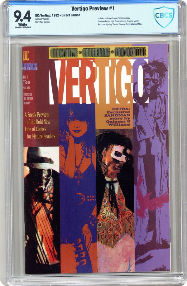 Vertigo Preview (1992) #1 CBCS 9.4