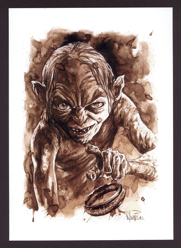 Gollum Print by Juapi