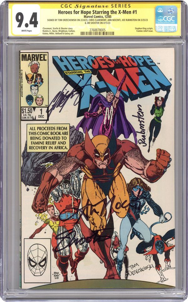Heroes for Hope Starring the X-Men (1985) #1D CGC 9.4