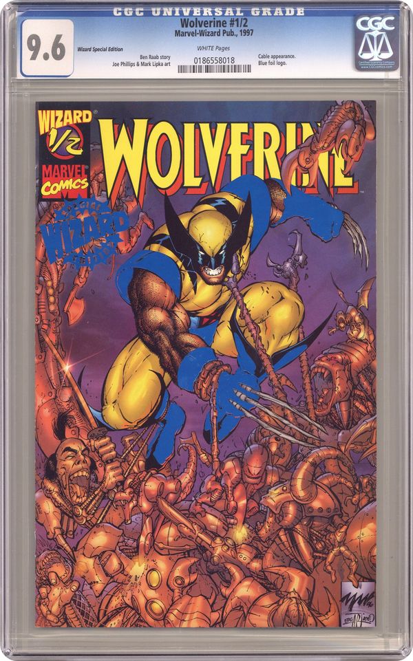 Wolverine (1997) Wizard 1/2 1B CGC 9.6