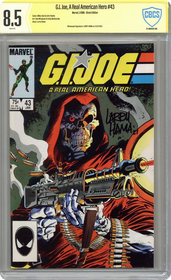 GI Joe A Real American Hero (1982 Marvel) #43 CBCS 8.5