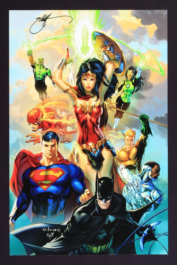 Justice League Print by Eric Basaldua and Nei Ruffino