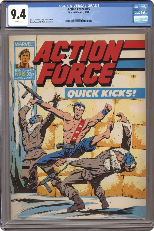Action Force (UK 1987-1988 Marvel) Magazine #15 CGC 9.4