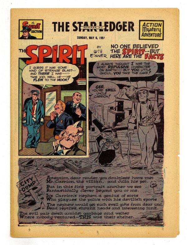 Spirit Weekly Newspaper Comic (1940-1952) May 6 1951 VG+ 4.5