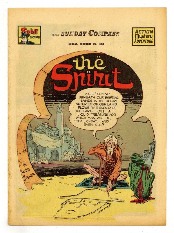 Spirit Weekly Newspaper Comic (1940-1952) Feb 26 1950 VG 4.0