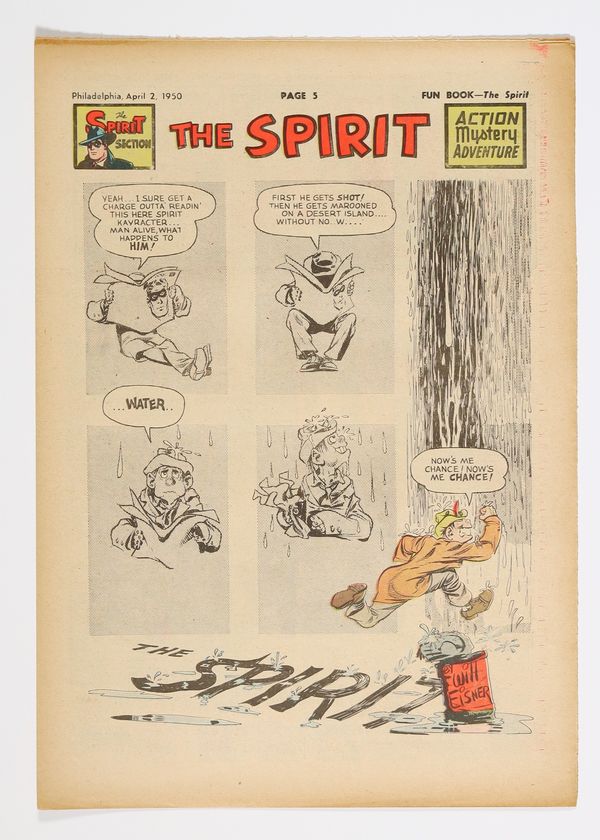 Spirit Weekly Newspaper Comic (1940-1952) Apr 2 1950 FN- 5.5