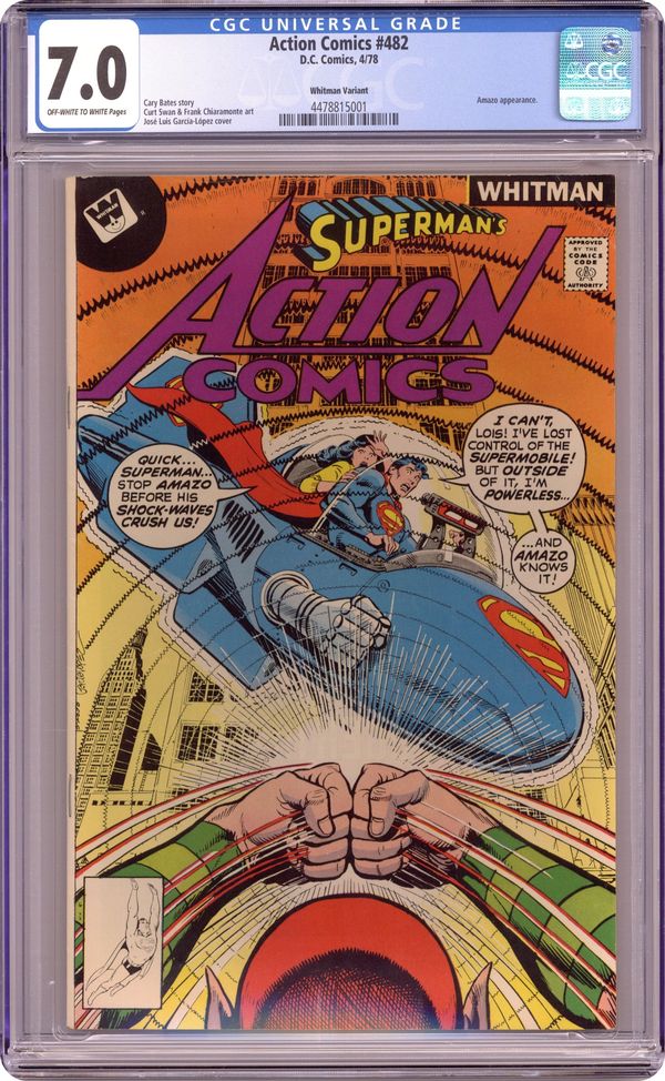 Action Comics (1978 Whitman) 482 CGC 7.0