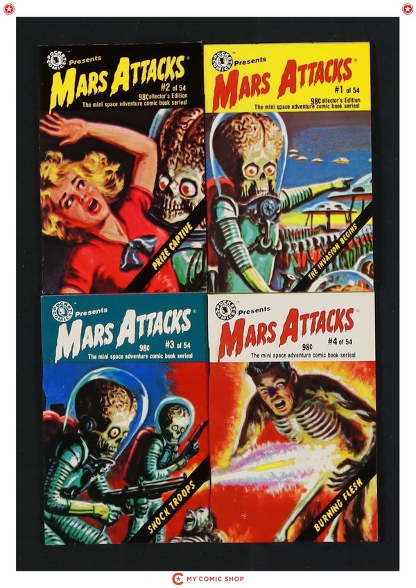 Mars Attacks Mini Comic Lot of 4