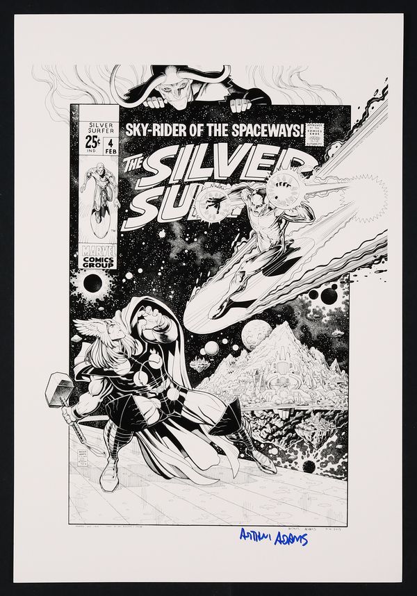 Silver Surfer #4 Cover Recreation Print by Art Adams