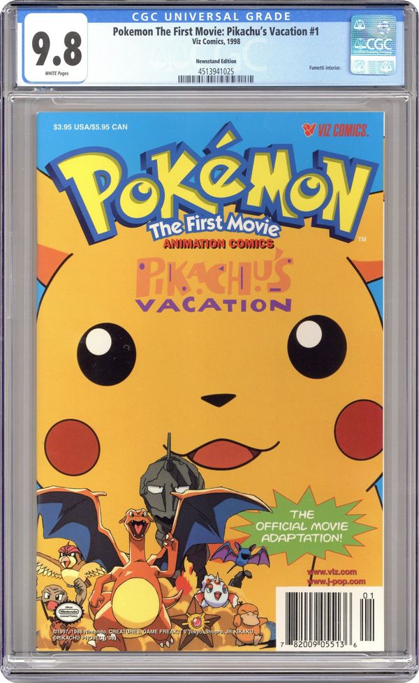 Pokemon The First Movie Pikachu's Vacation (1998) 1-1ST CGC 9.8