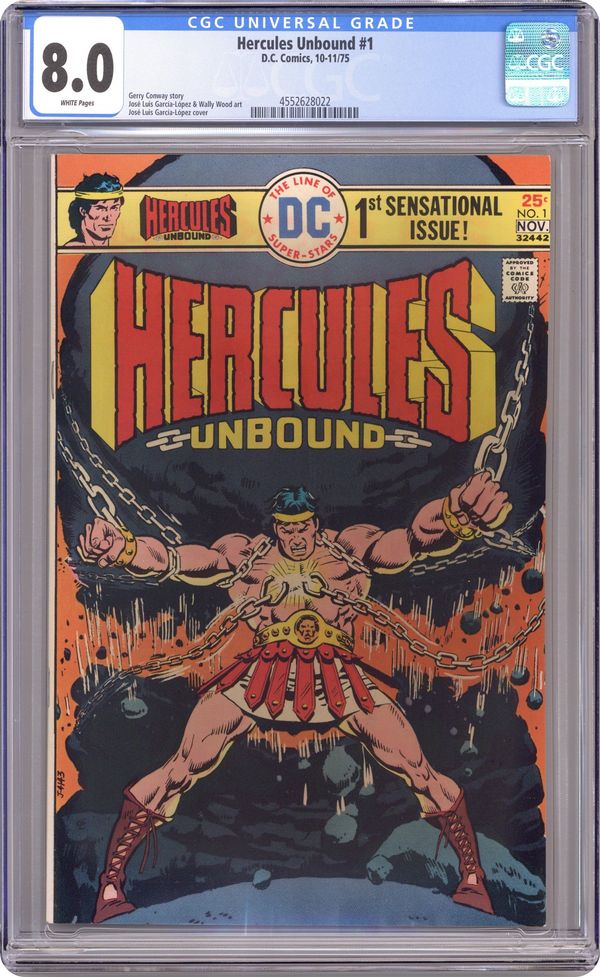 Hercules Unbound (1975 DC) 1 CGC 8.0