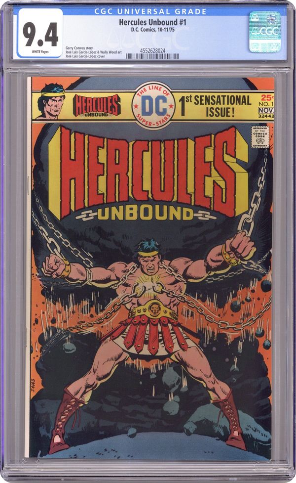 Hercules Unbound (1975 DC) 1 CGC 9.4