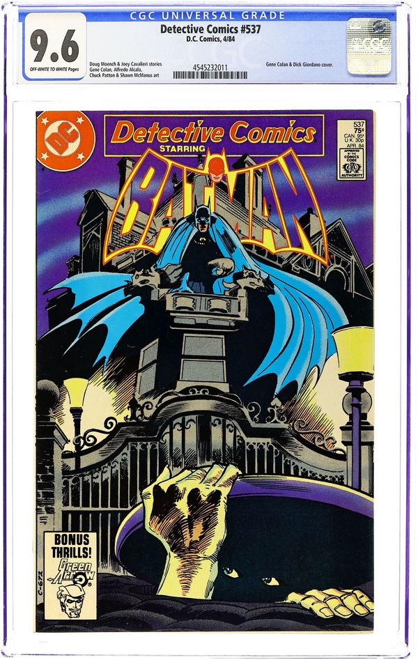 Detective Comics (1937 1st Series) 537 CGC 9.6