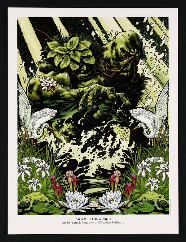 Swamp Thing #1 (2011) Cover Print by Yanick Paquette and Nathan Fairbairn