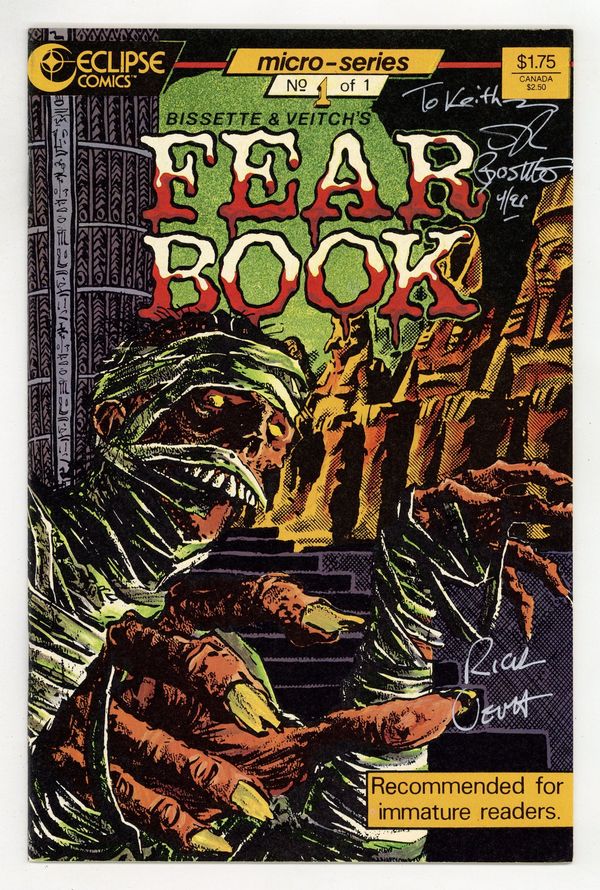 Fear Book (1986 Eclipse) 1 FN/VF 7.0