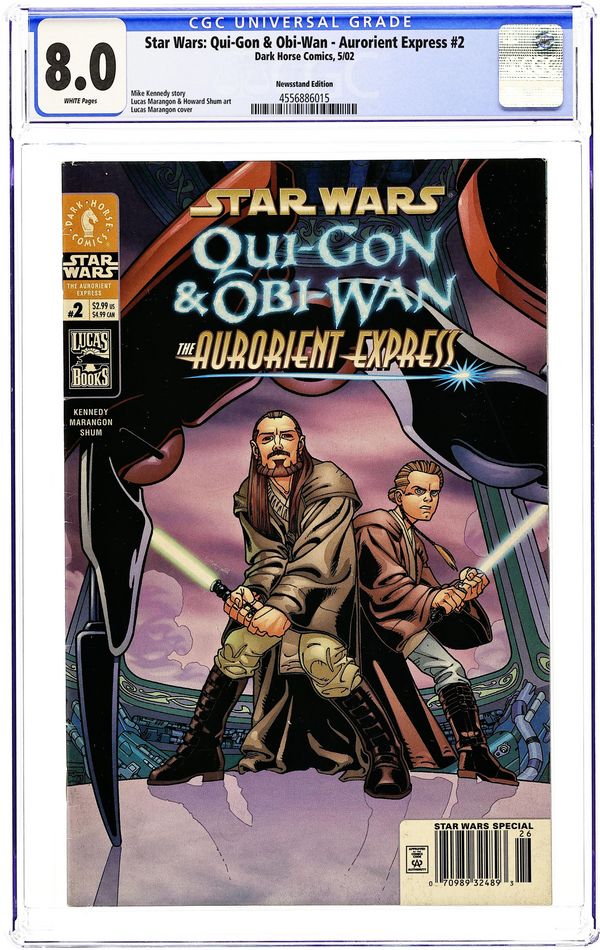 Star Wars Qui Gon and Obi Wan The Aurorient Express (2002 Dark Horse) comic books graded by CGC
