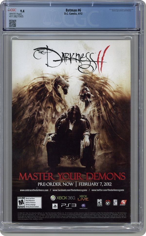 Batman (2011 2nd Series) 6A CGC 9.4