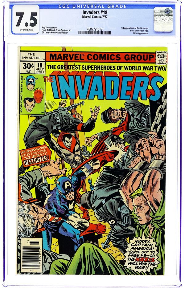 Invaders (1975 Marvel 1st Series) 18 CGC 7.5