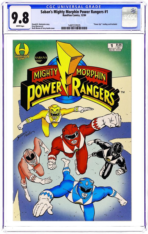 Mighty Morphin Power Rangers (1994 Hamilton) 1 CGC 9.8