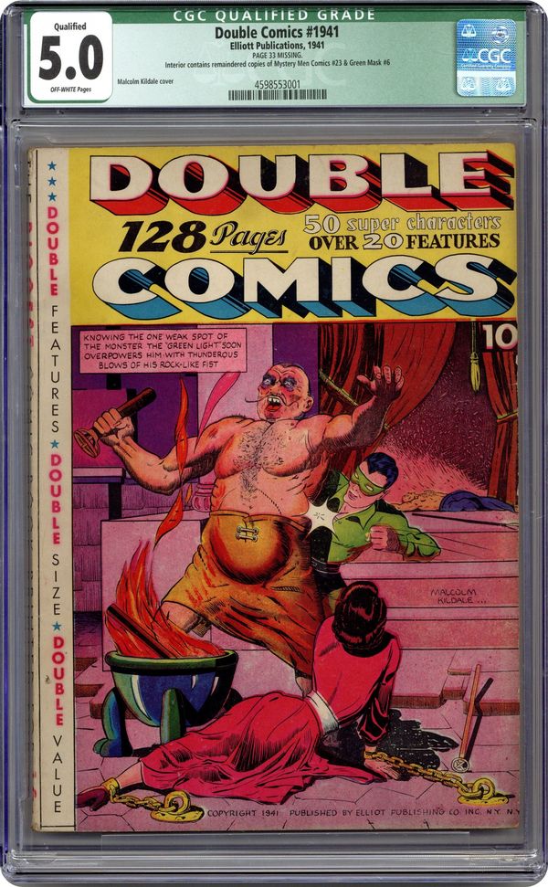 Double Comics (1940 Gilberton) 1941B CGC 5.0 Qualified