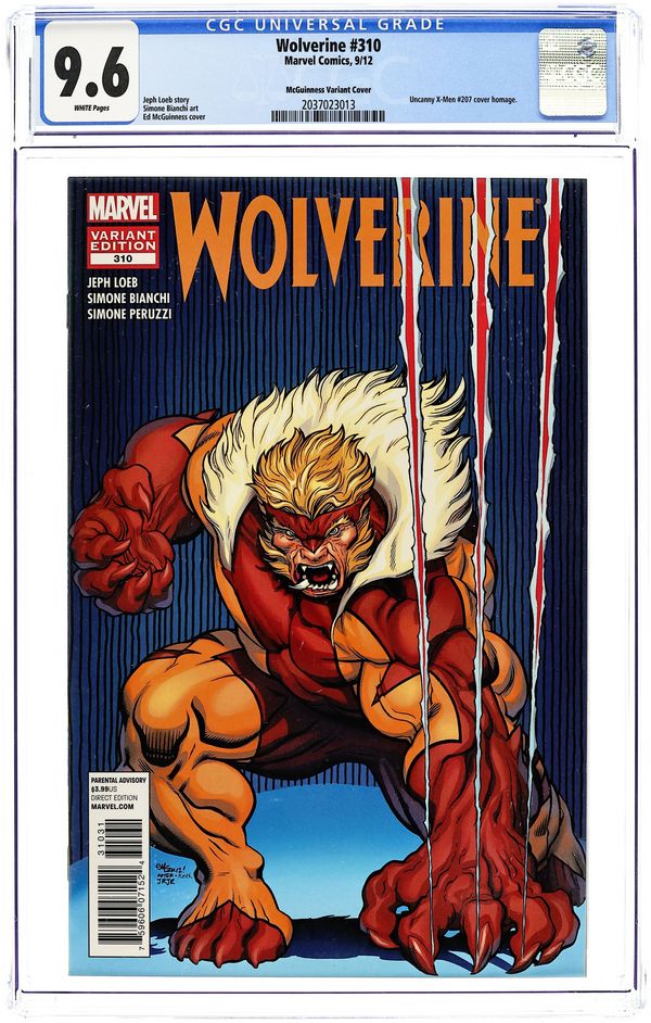 Wolverine (2010 3rd Series) 310C CGC 9.6