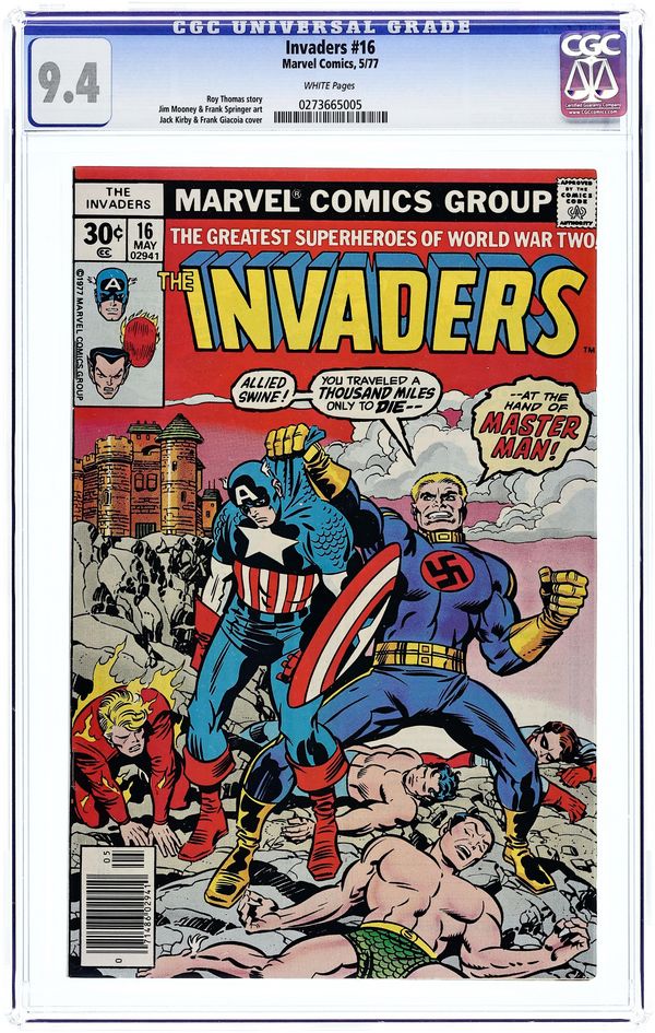 Invaders (1975 Marvel 1st Series) 16 CGC 9.4