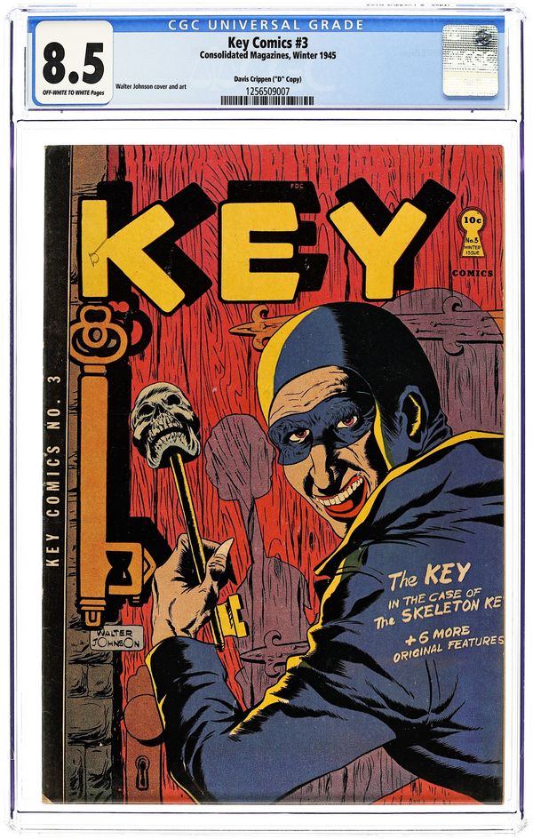 Key Comics (1944) 3 CGC 8.5 Davis Crippen "D" Copy