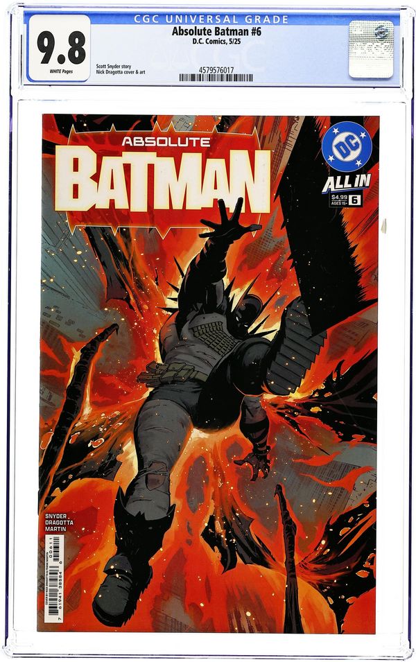 Absolute Batman (2024 DC) 6A CGC 9.8