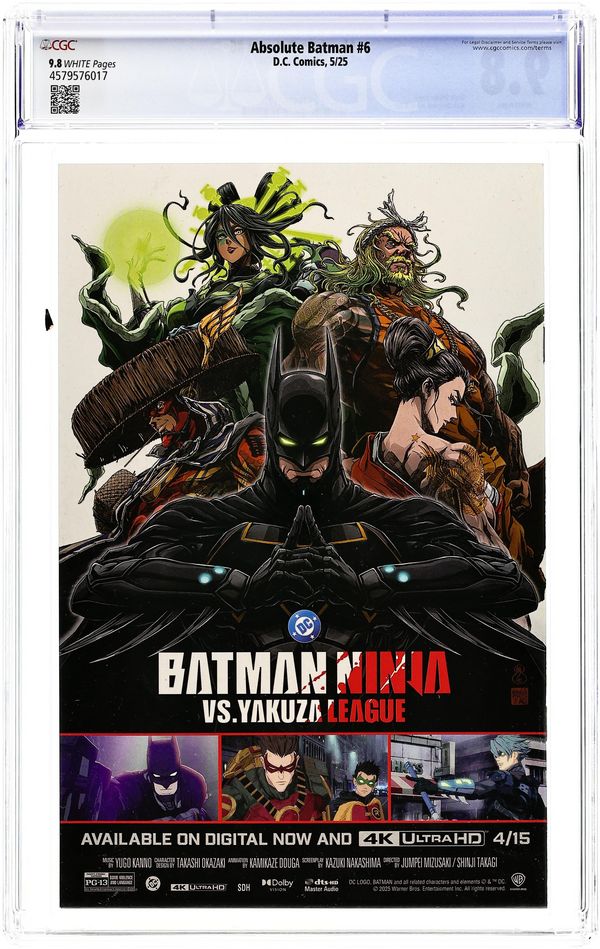 Absolute Batman (2024 DC) 6A CGC 9.8