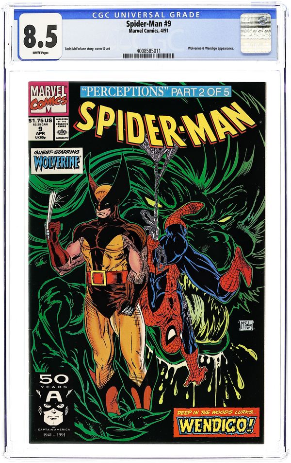 Spider-Man (1990 Marvel) 9D CGC 8.5