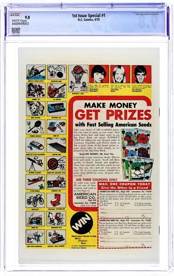 First Issue Special (1975) 1 CGC 9.8