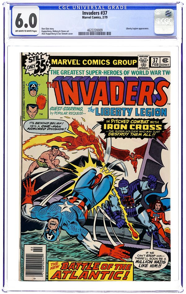Invaders (1975 Marvel 1st Series) 37 CGC 6.0