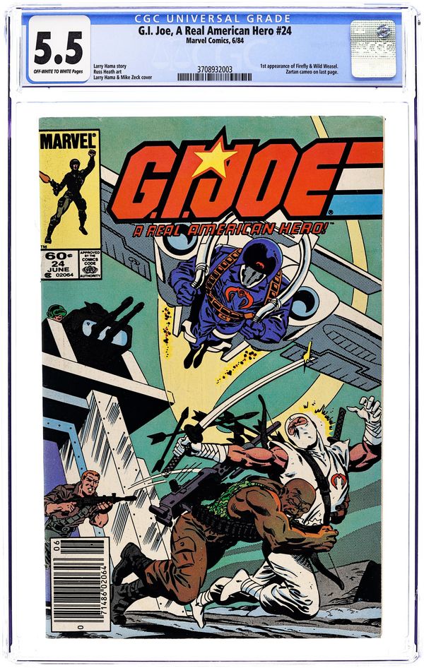 GI Joe A Real American Hero (1982 Marvel) 24N CGC 5.5