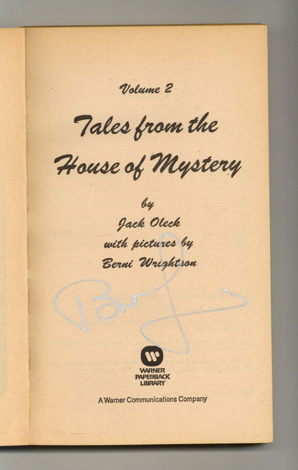 House of Mystery PB (1973 Warner Books) by Jack Oleck 2-1ST VG+ 4.5