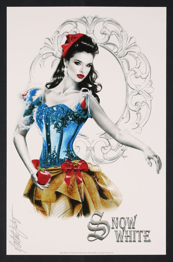 Snow White Print by Natali Sanders