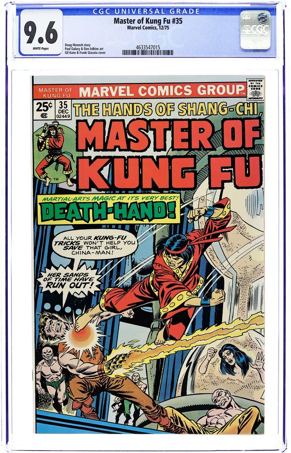 Master of Kung Fu (1974 Marvel) 35 CGC 9.6