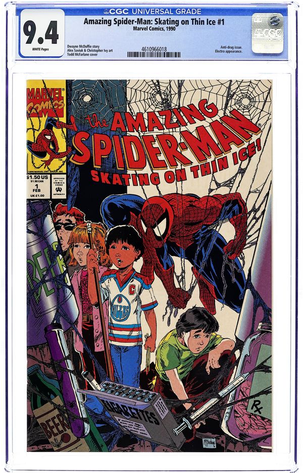 Skating comic books graded by CGC