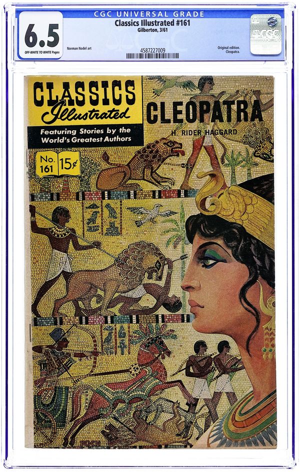 Cleopatra comic books graded by CGC