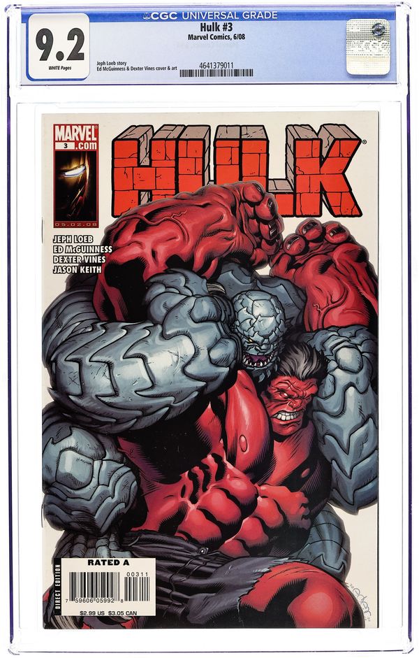 Hulk (2008 Marvel) 3A CGC 9.2