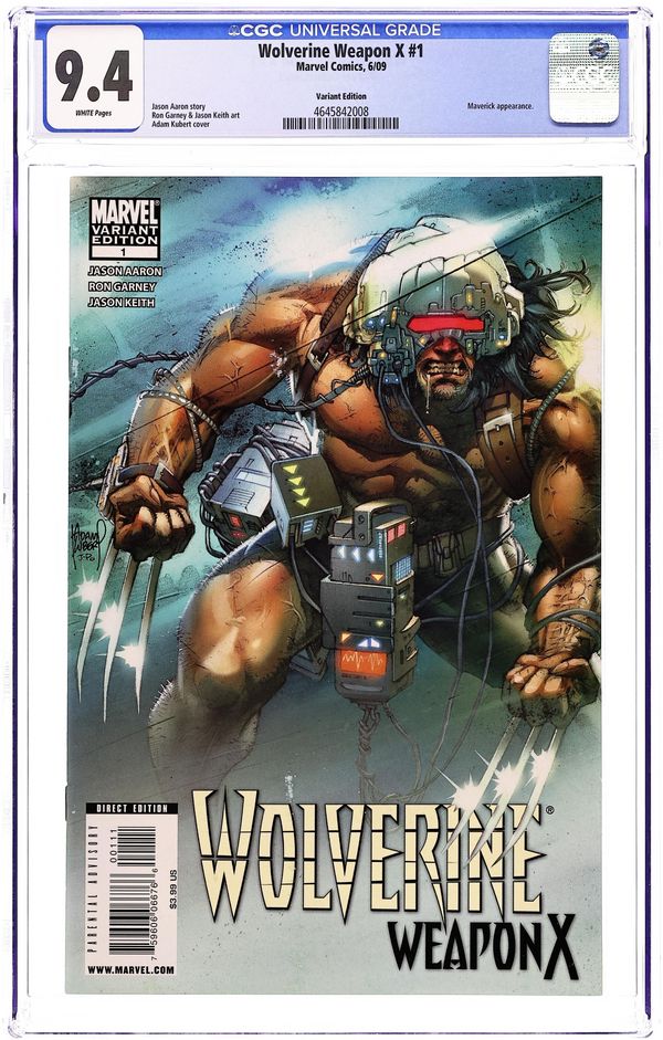 Wolverine Weapon X (2009 Marvel) 1B CGC 9.4