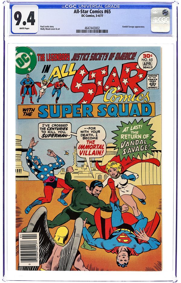 All Star Comics (1940-1978) 65 CGC 9.4