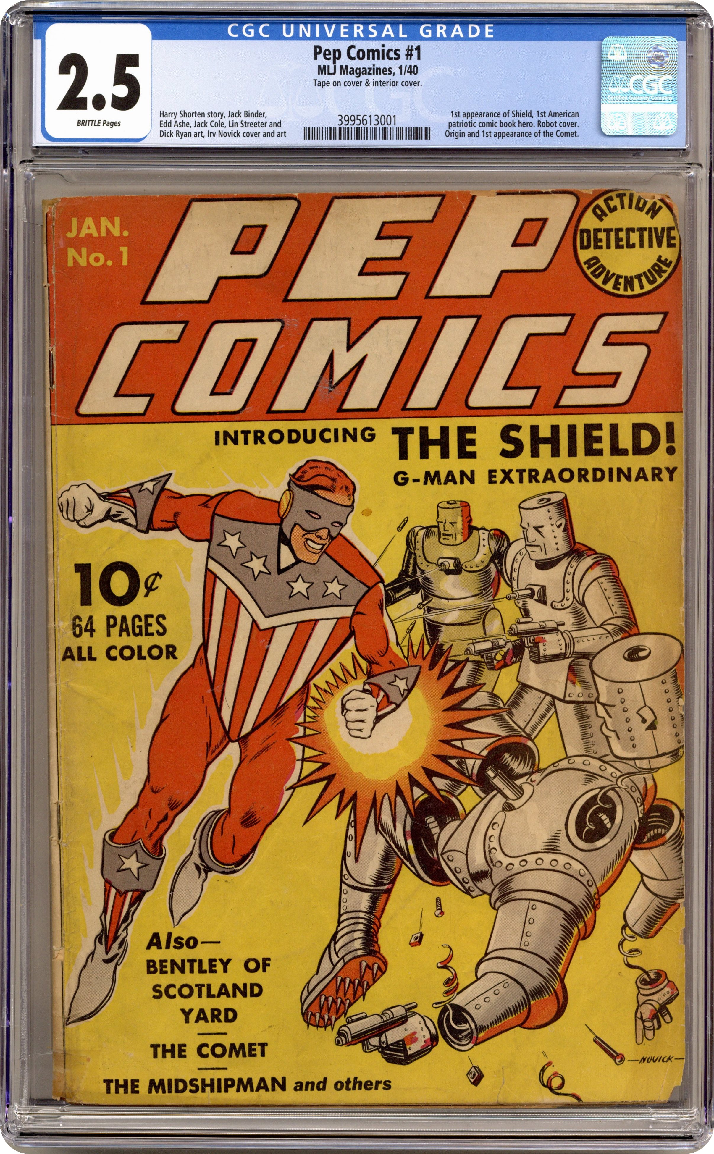 Pep Comics (1940-1987 Archie) 1 CGC 2.5