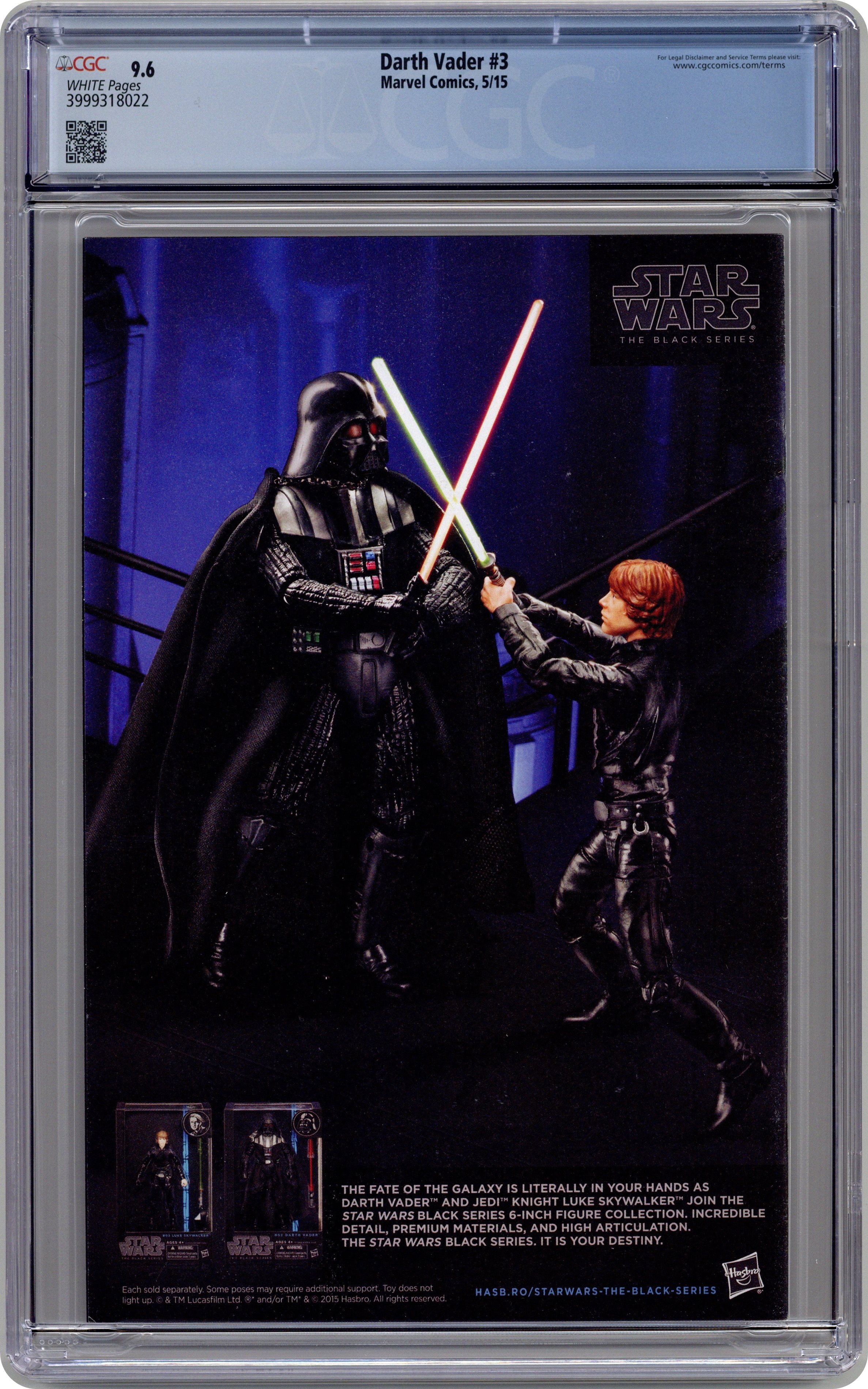 Star Wars Darth Vader (2015 Marvel) 3A CGC 9.6