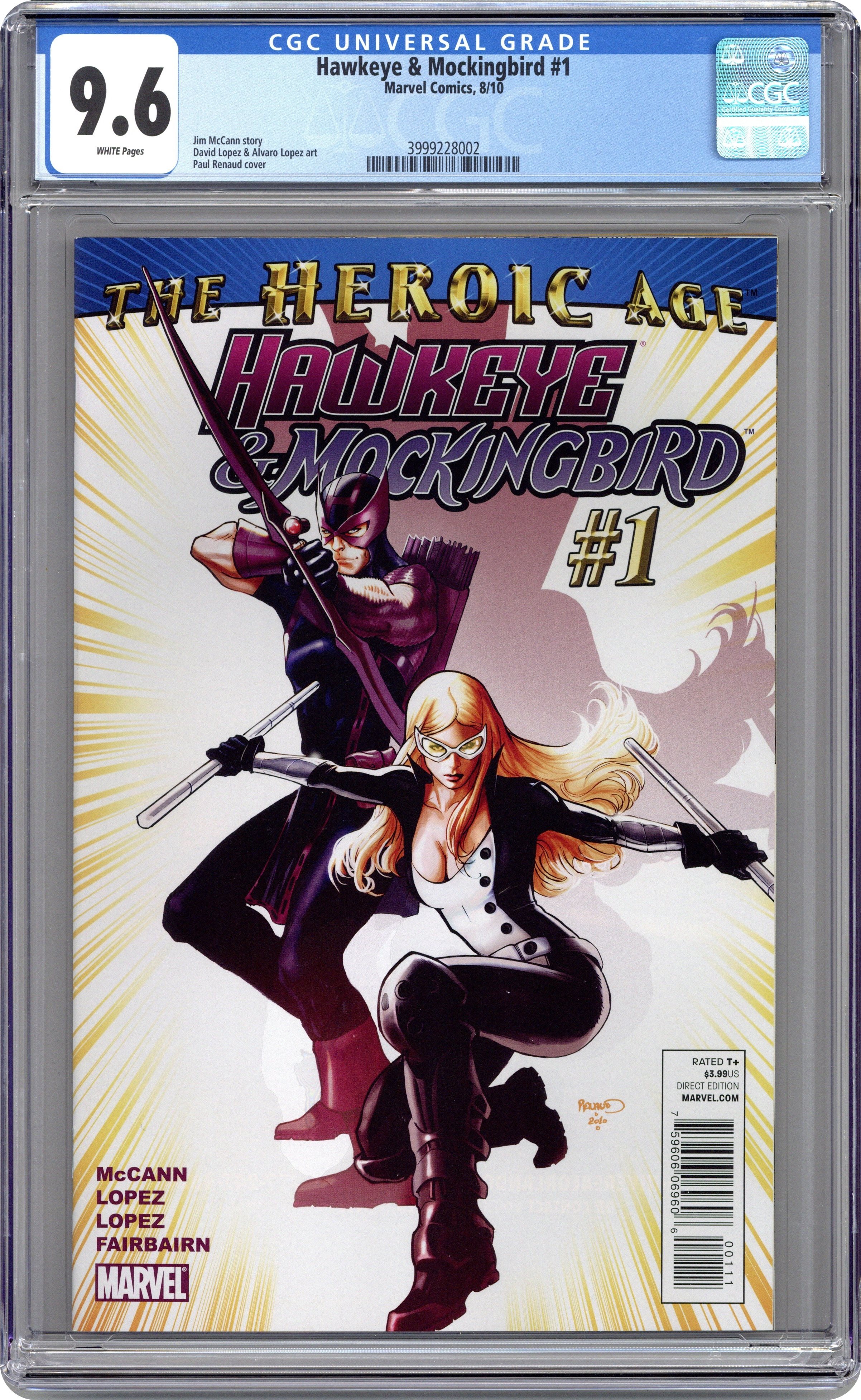 Hawkeye and Mockingbird (2010) comic books graded by CGC