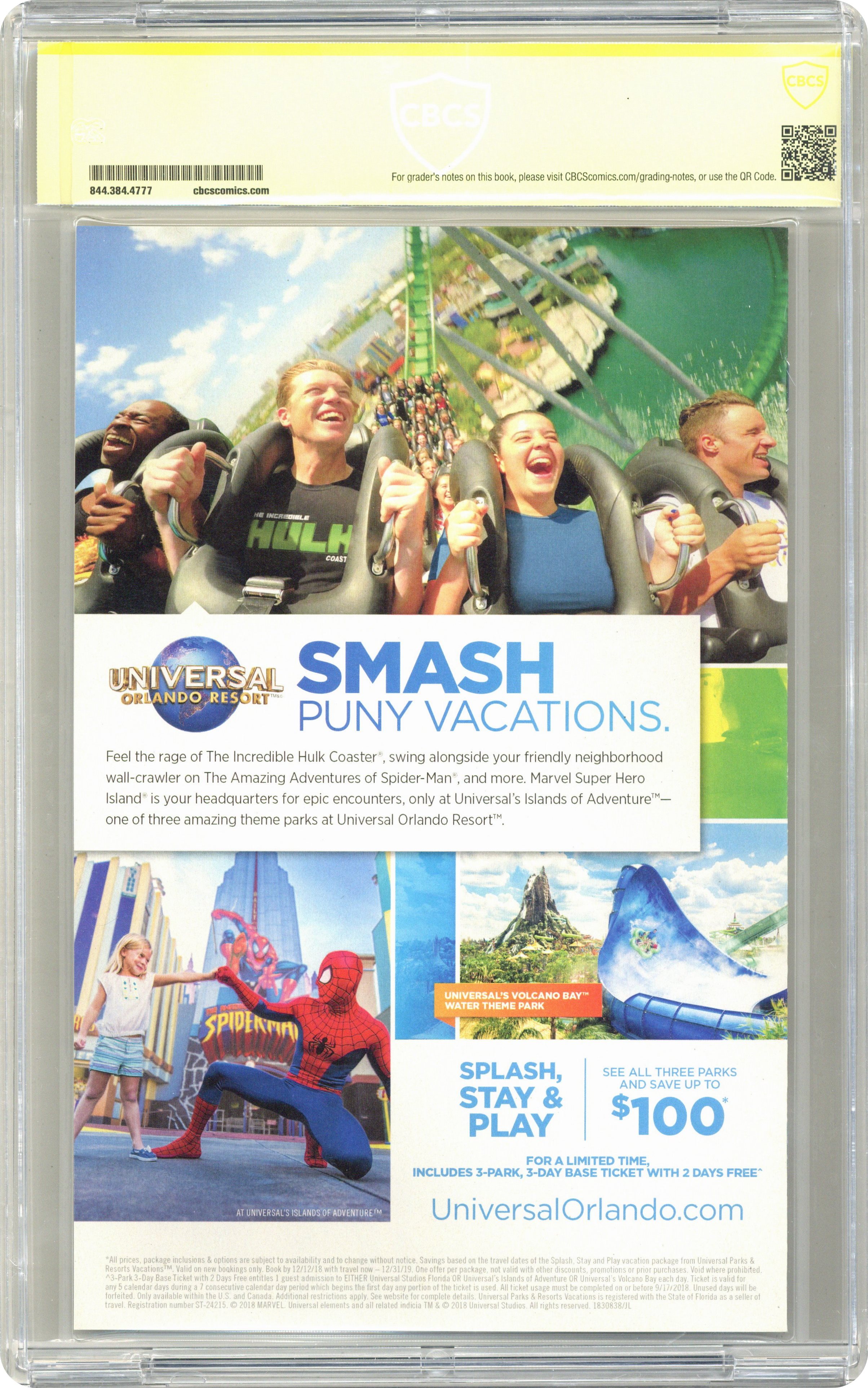 Venom (2018 Marvel) 3A CBCS 9.6 SS Cates